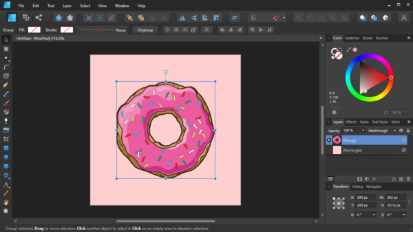 Make A Repeat Pattern In Affinity Designer Using A Single Object ...