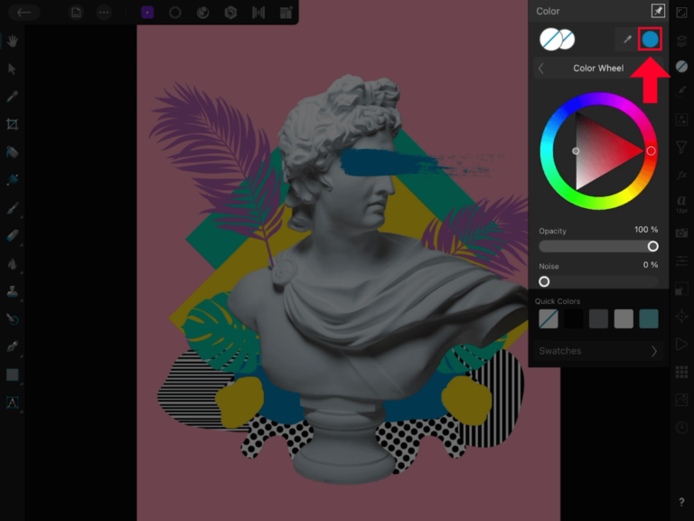 How To Use The Color Picker In Affinity Photo for iPad – Logos By Nick