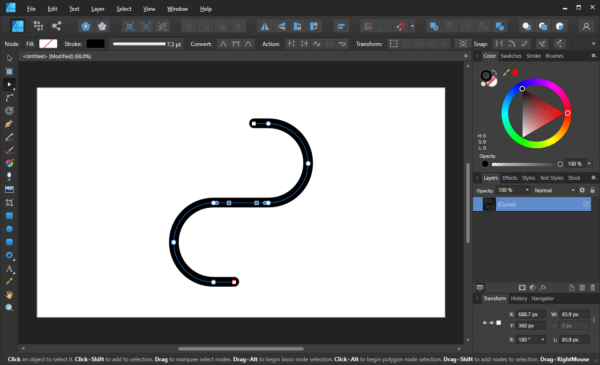 How To Join Curves In Affinity Designer Logos By Nick