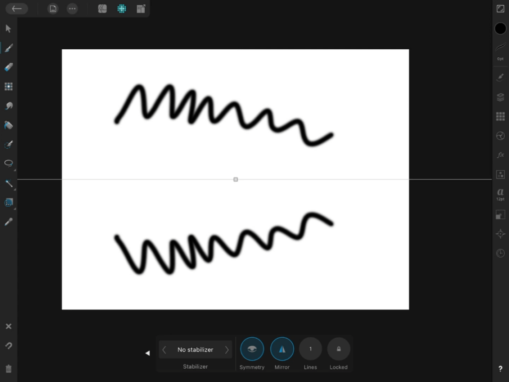 How To Mirror Draw In Affinity Designer For iPad – Logos By Nick
