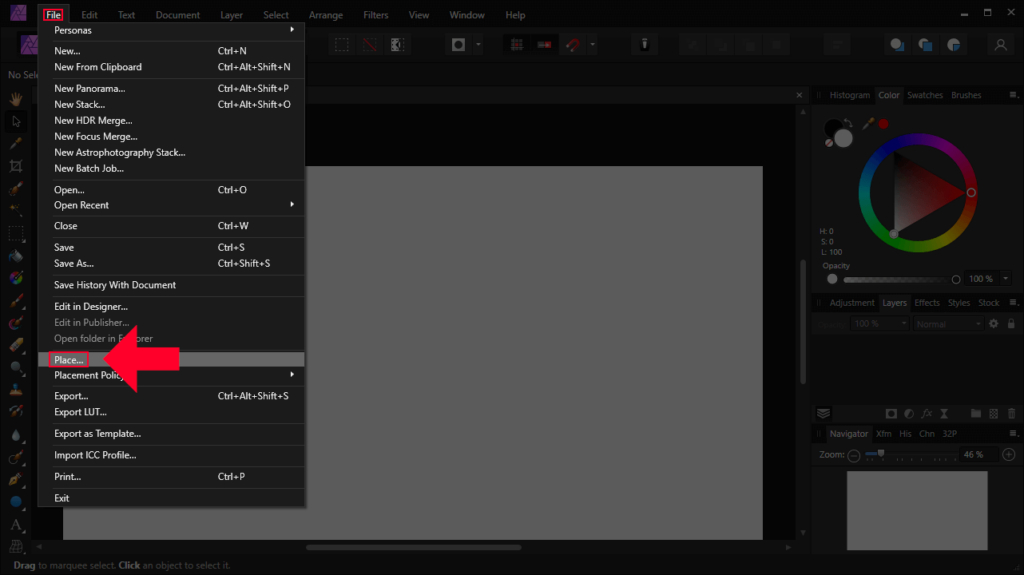 How To Import An Image With Affinity Photo – Logos By Nick