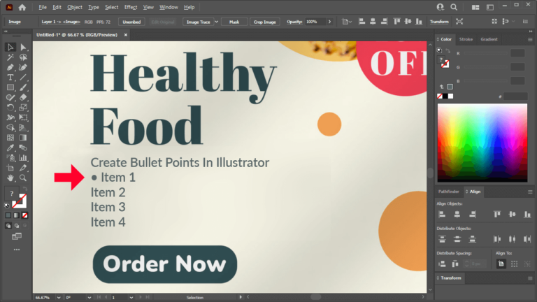 Adding Bullet Points In Illustrator? Just Use This Keyboard Shortcut ...