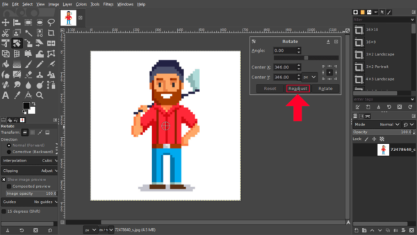 Rotate An Image In GIMP With This Shortcut – Logos By Nick