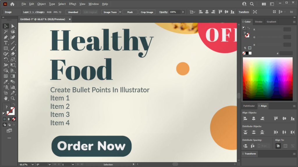 Adding Bullet Points In Illustrator Just Use This Keyboard Shortcut 