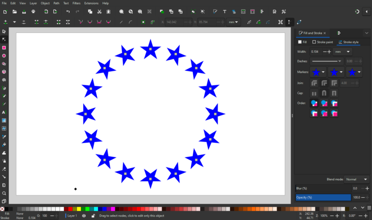 Inkscape: Pattern Along Path Without Deformation – Logos By Nick