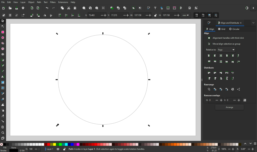 Inkscape: Pattern Along Path Without Deformation – Logos By Nick