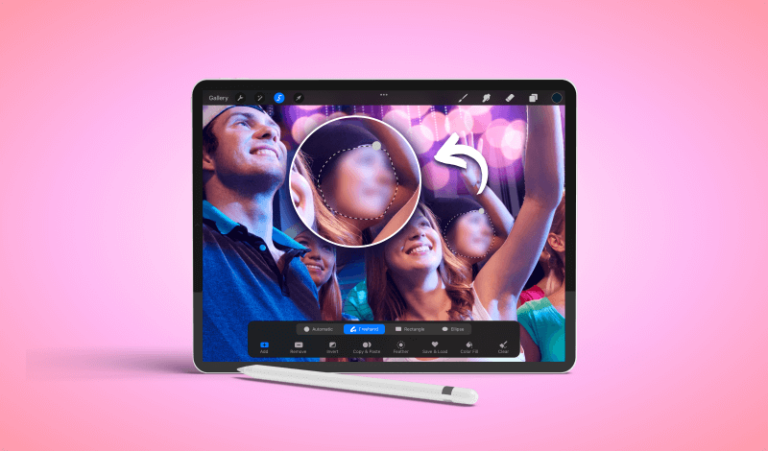 How To Blur Part Of An Image In Procreate For IPad