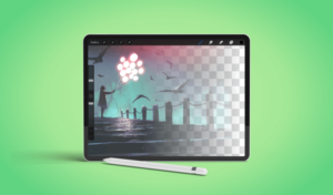 How To Make A Transparent Gradient In Procreate For iPad – Logos By Nick