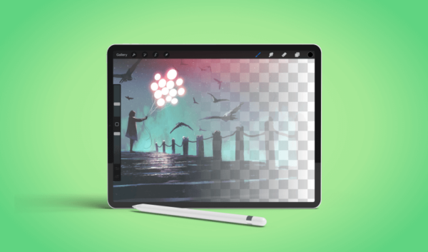 How To Make A Transparent Gradient In Procreate For iPad – Logos By Nick