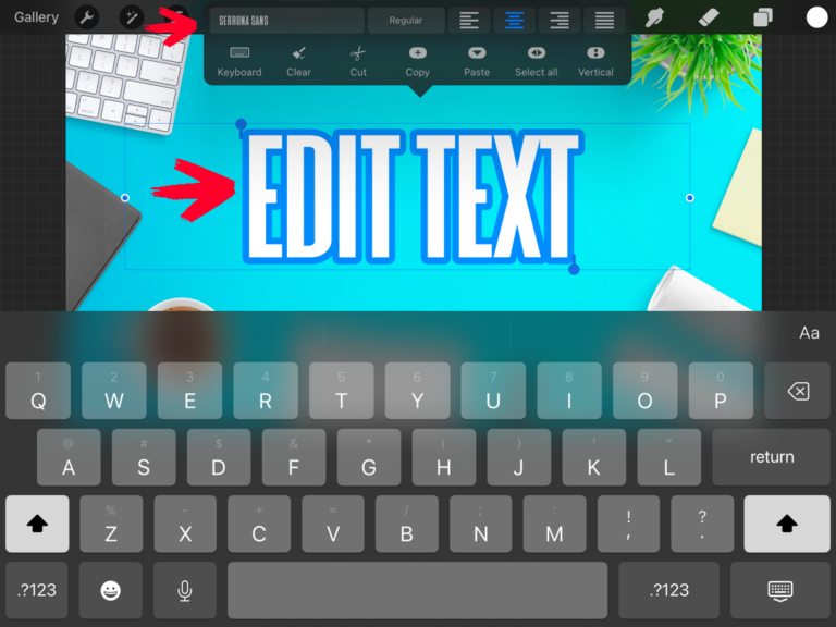SOLVED: How To Edit Text In Procreate – Logos By Nick