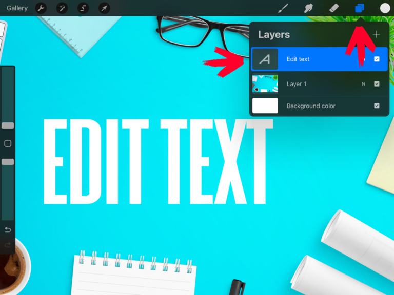 SOLVED: How To Edit Text In Procreate – Logos By Nick