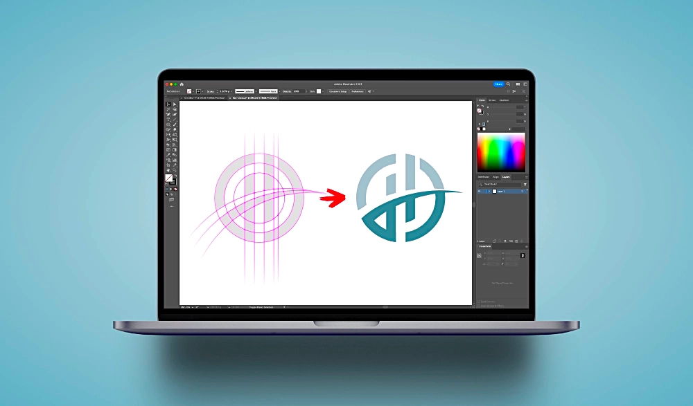 Fill Between Paths In Illustrator Using The Live Paint Bucket Tool