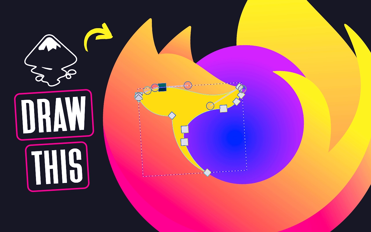 How To Draw The Firefox Logo In Inkscape 🔥🦊 – Logos By Nick