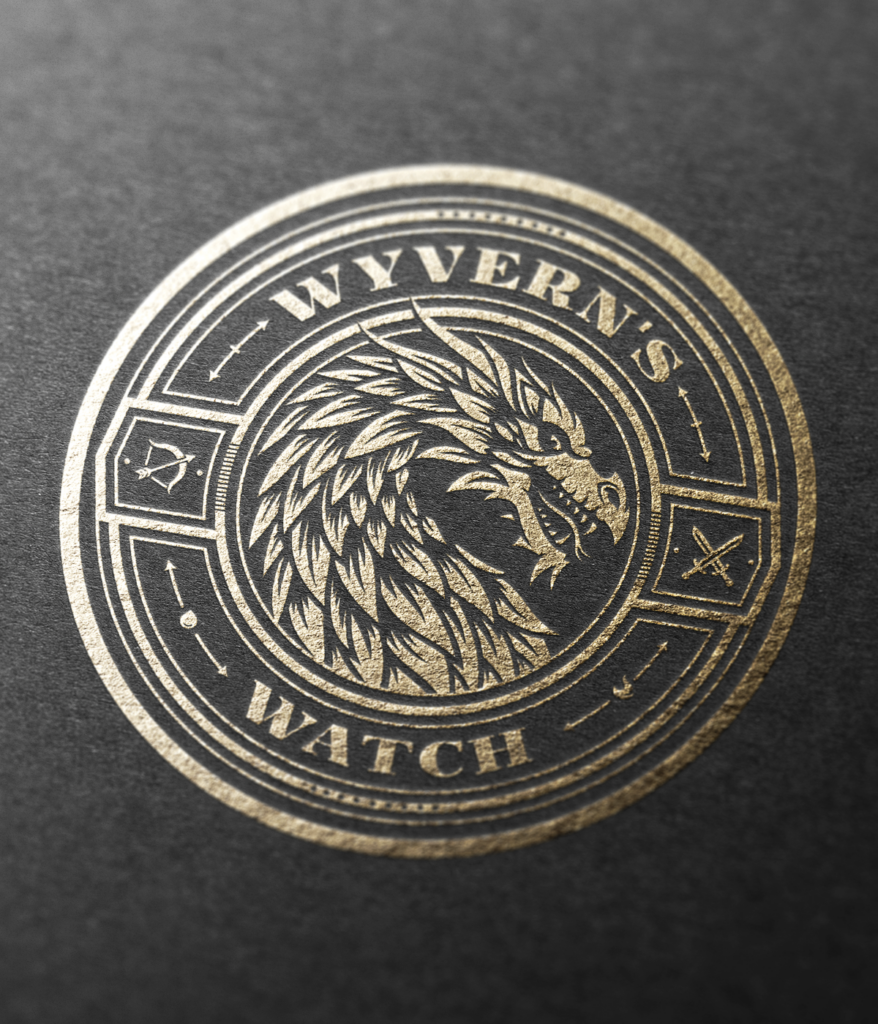 Wyvern’s Watch Emblem Design – Logos By Nick
