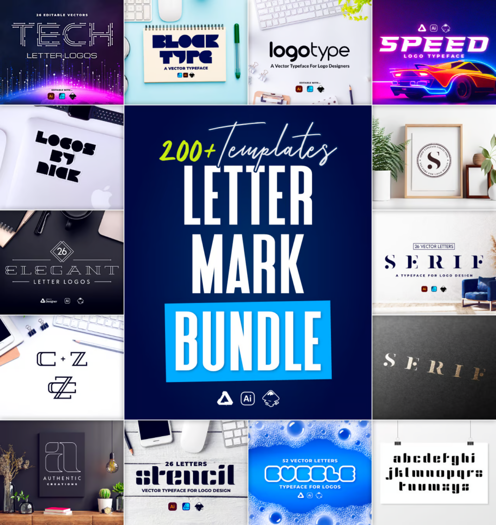 The Lettermark Bundle – Logos By Nick