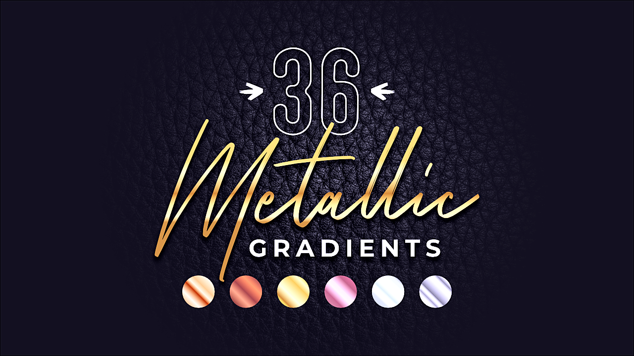 36 Vector Metallic Gradients To Add Some Shine To Your Artwork – Logos ...