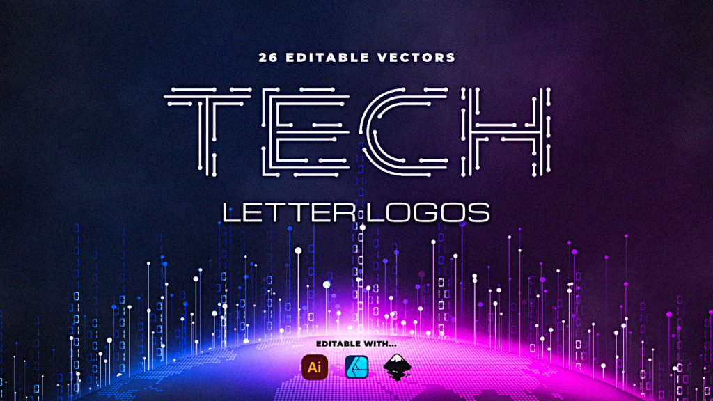Tech Letter Logos – Logos By Nick