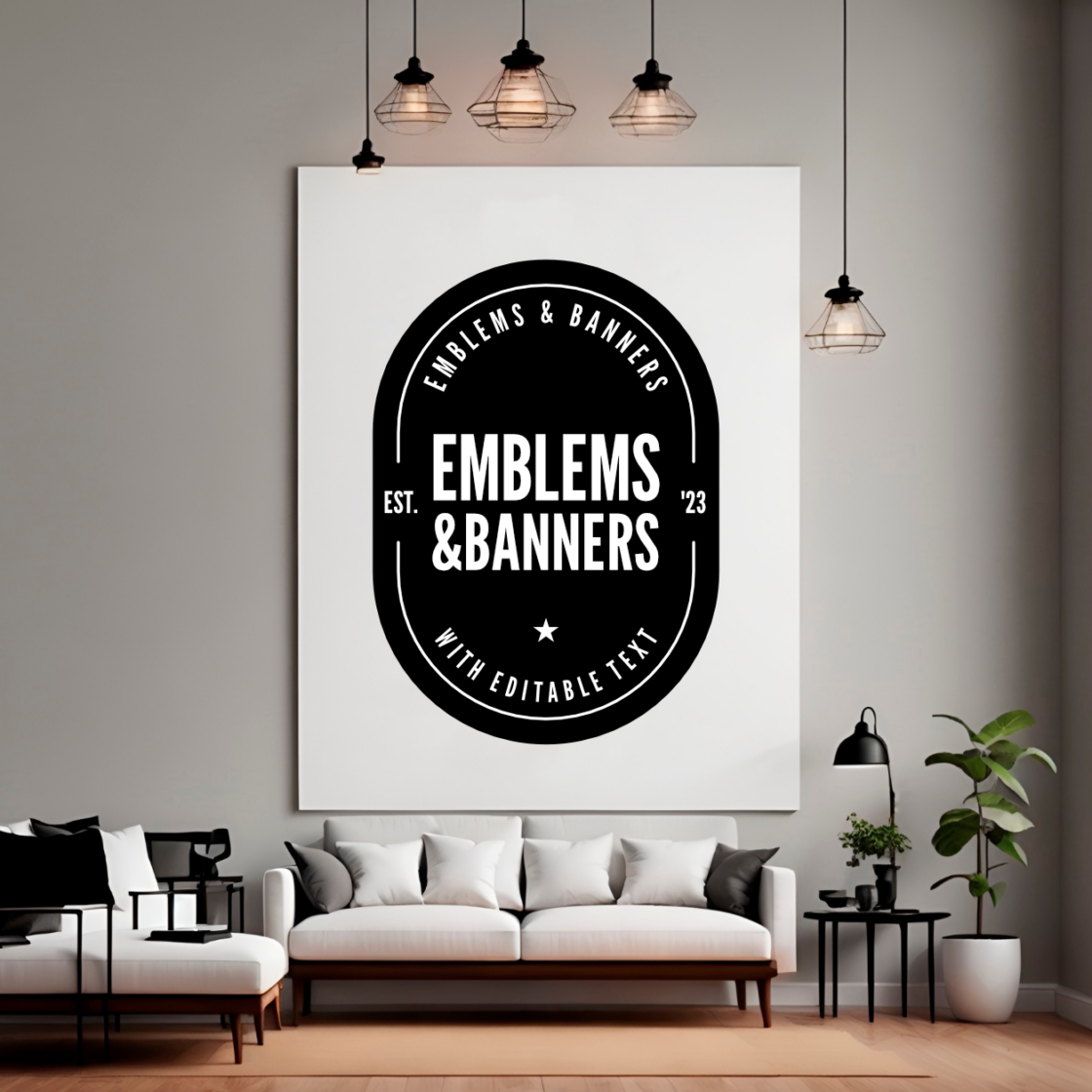 16 Banners & Emblems W/ Editable Text – Logos By Nick