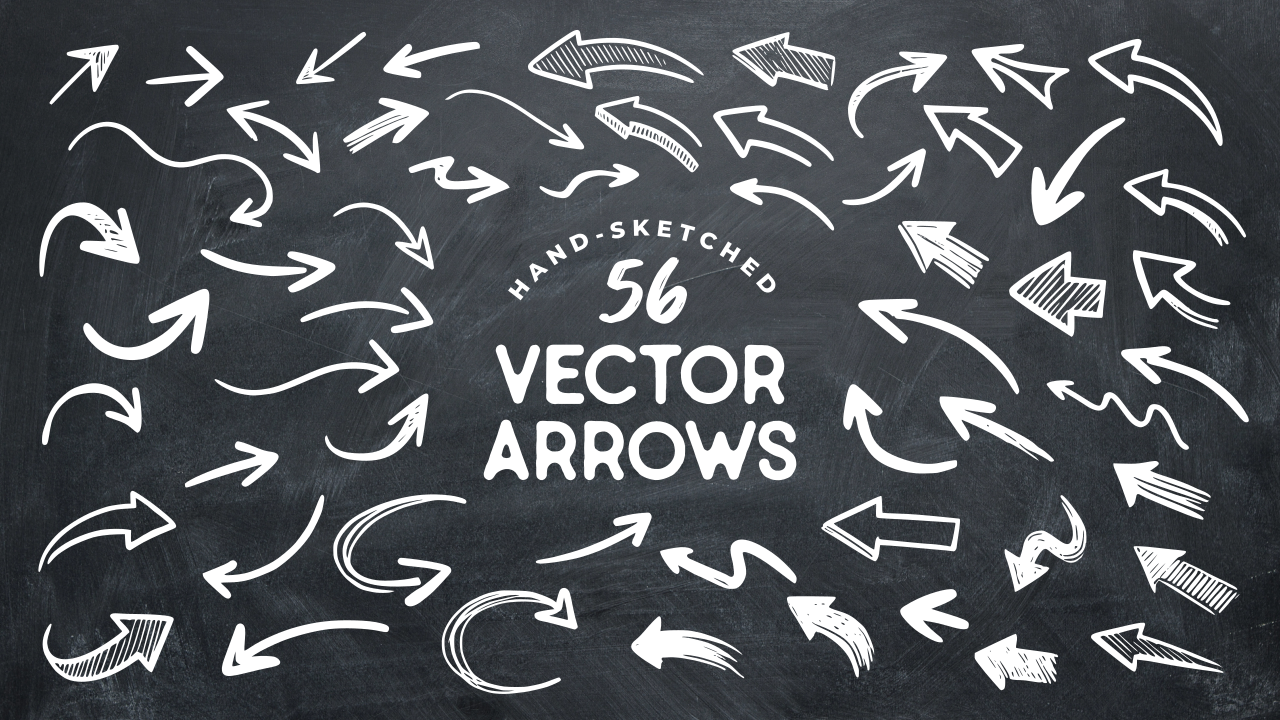 56 Free Sketched Arrows In Vector Format – Logos By Nick