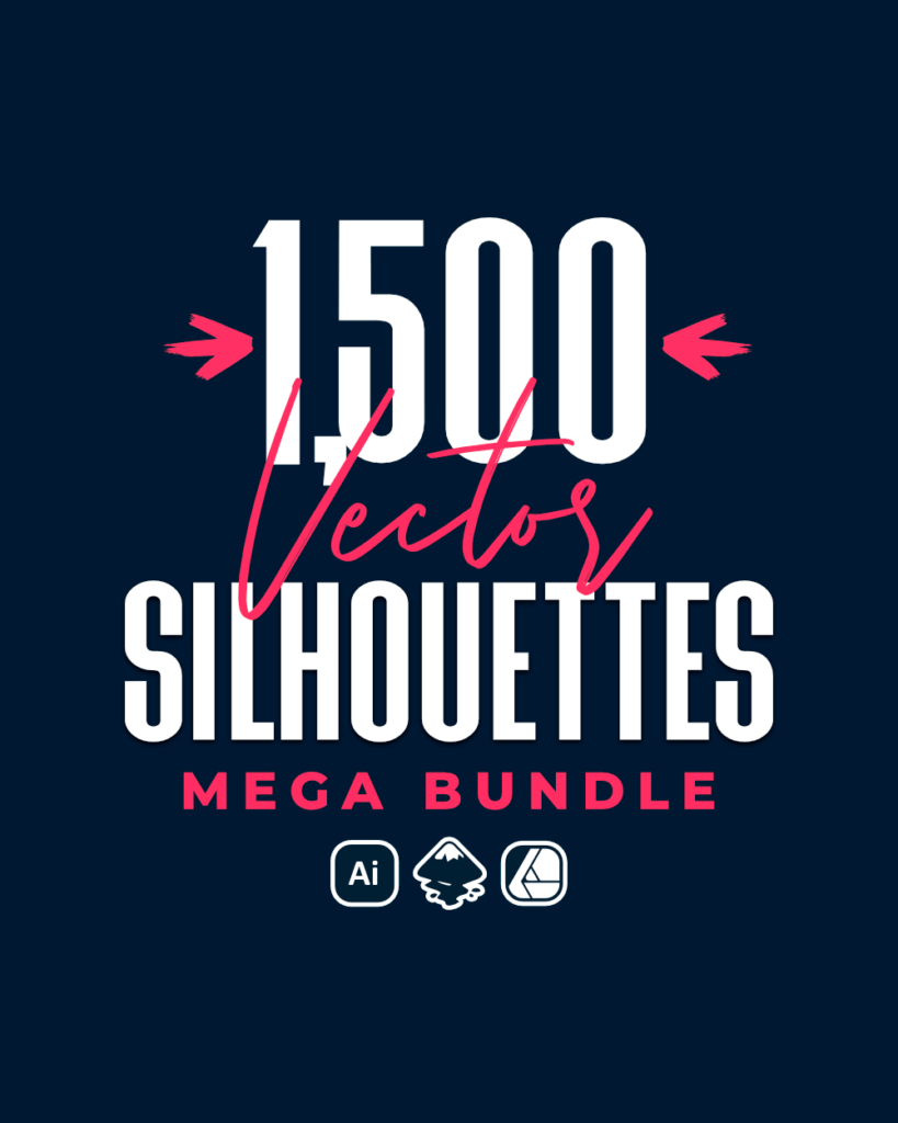 1,500 Vector Silhouettes Mega Bundle – Logos By Nick