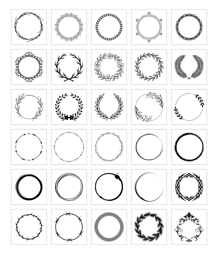 30 Decorative Borders for Designing Logos | Free Download – Logos By Nick